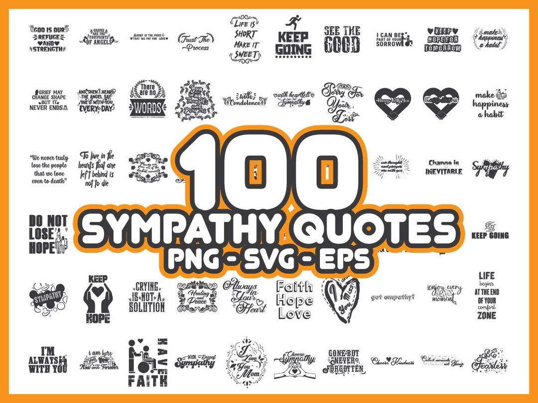 100 Sympathy SVG Bundle, Sympathy Svg, Sympathy Svg Bundle, Sympathy ...