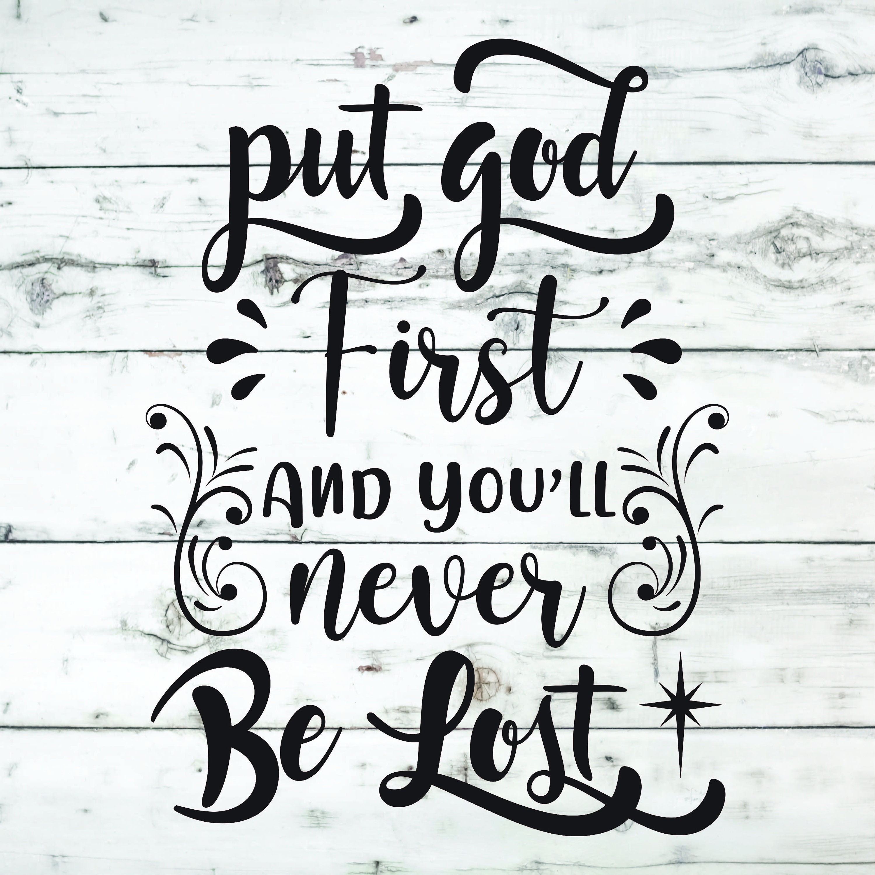 Put God First and You'll Never Be Lost SVG, Svg Religious, God Svg ...