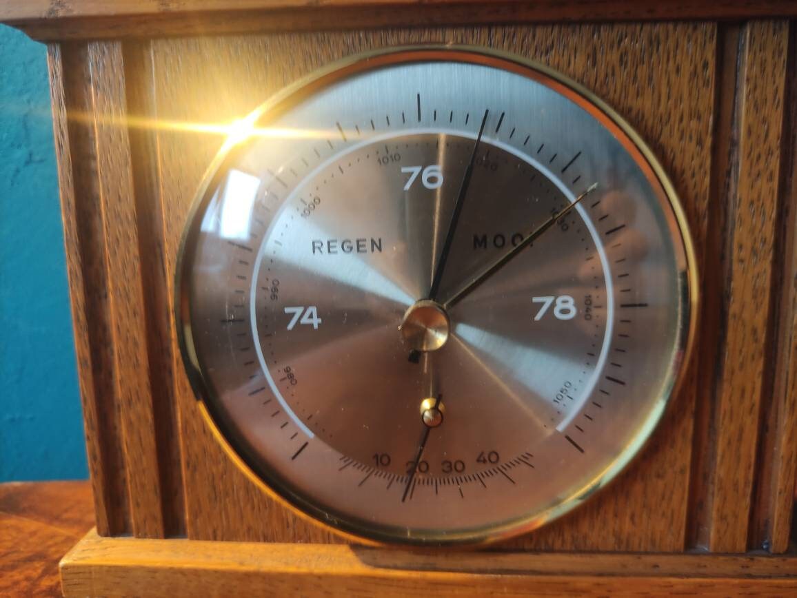Vintage West Germany Barometer and Thermometer in Dutch - Etsy Australia