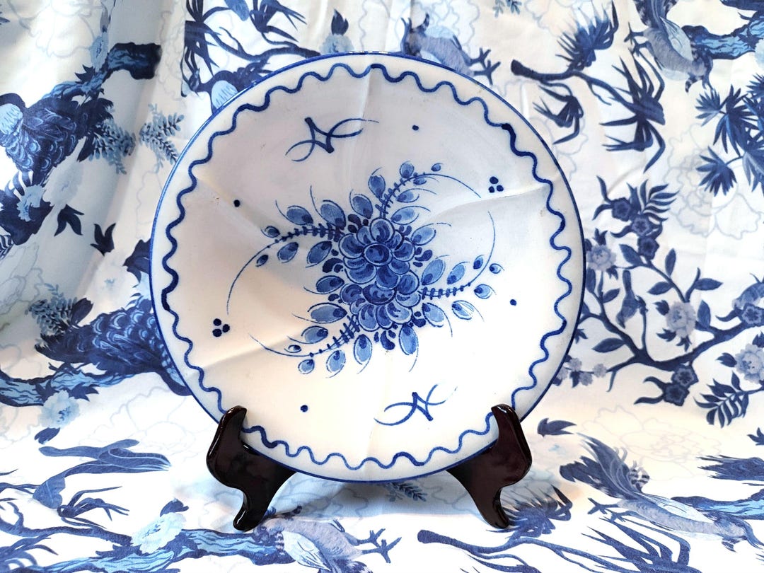 Large Vintage Zenith Gouda Delft Blue Fruit Bowl - Etsy