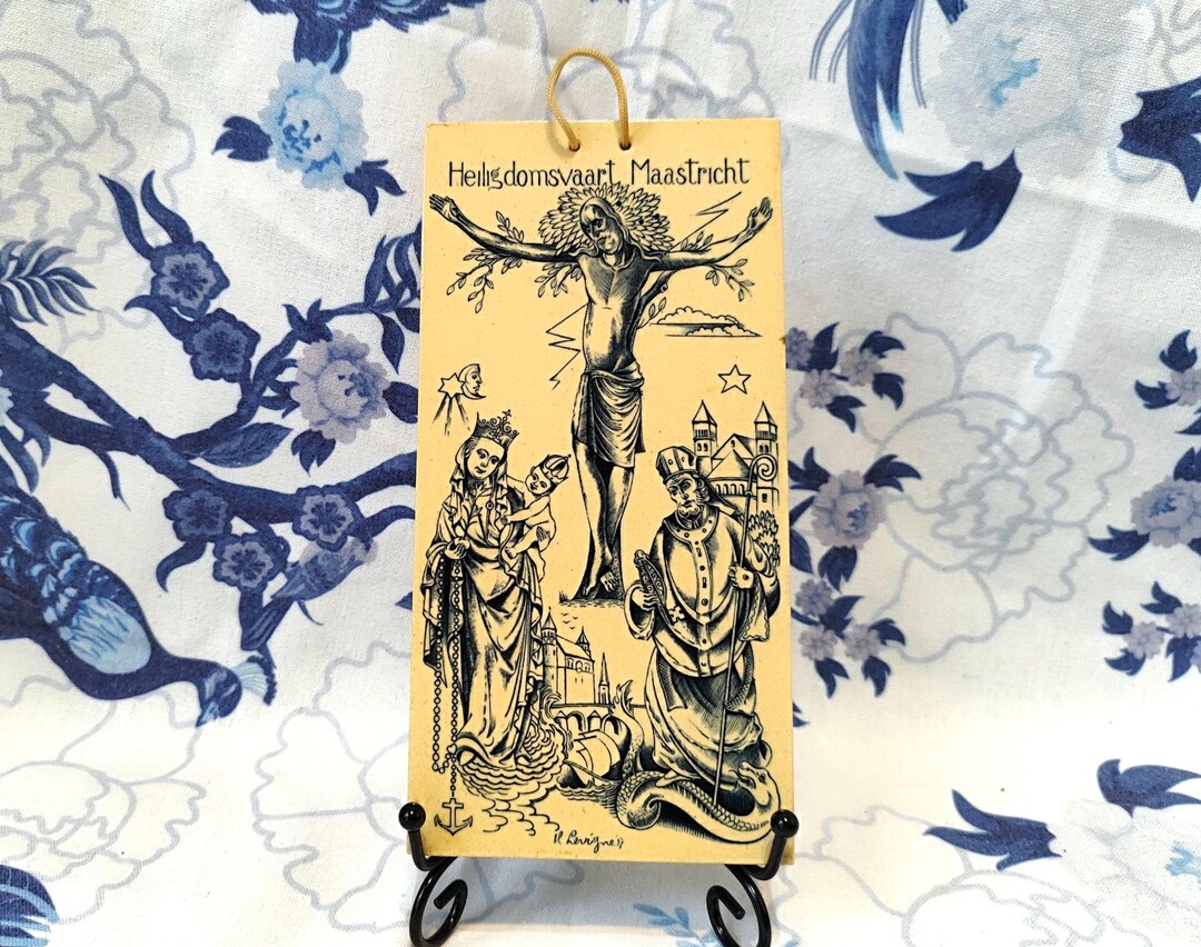 Vintage 1937 Memorial Tile Shrine Procession Maastricht by Sphinx - Etsy