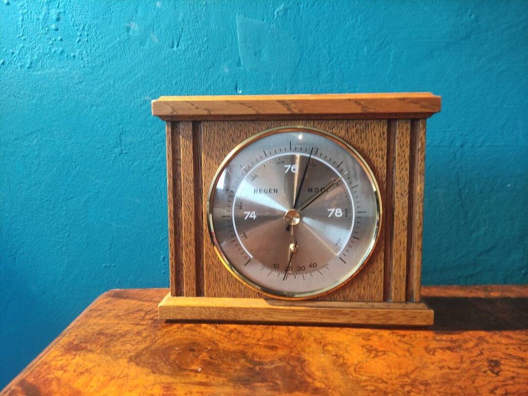 Vintage West Germany Barometer and Thermometer in Dutch - Etsy
