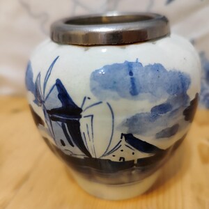 Vintage Delft White Teaspoon Holder With Teaspoon - Etsy