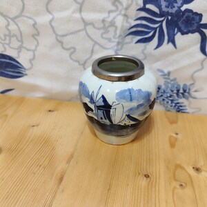 Vintage Delft White Teaspoon Holder With Teaspoon - Etsy