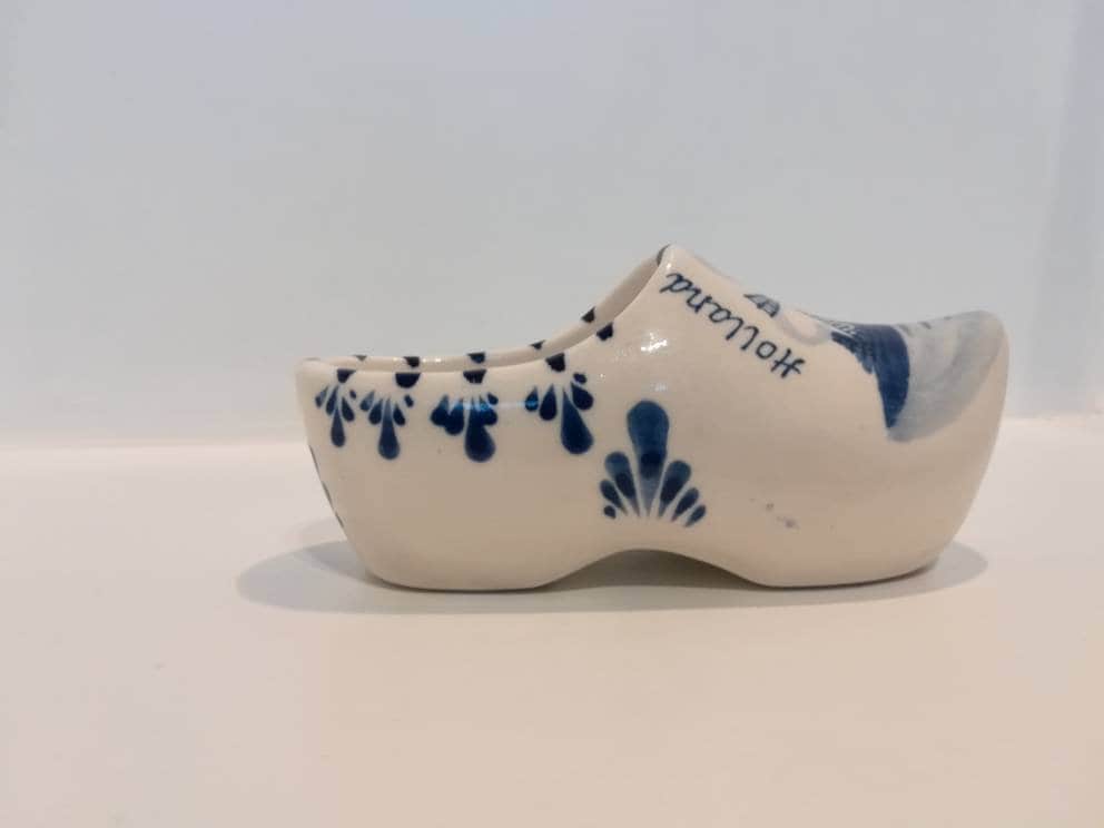 Vintage Hand Painted Delft Blue Clog - Etsy