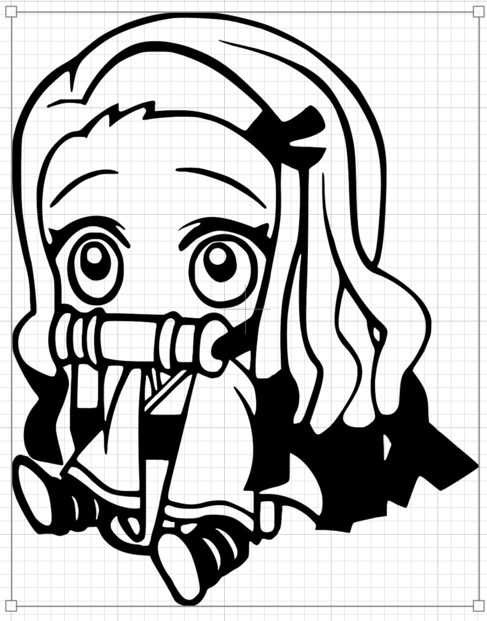 Nezuko Car Decal - Etsy