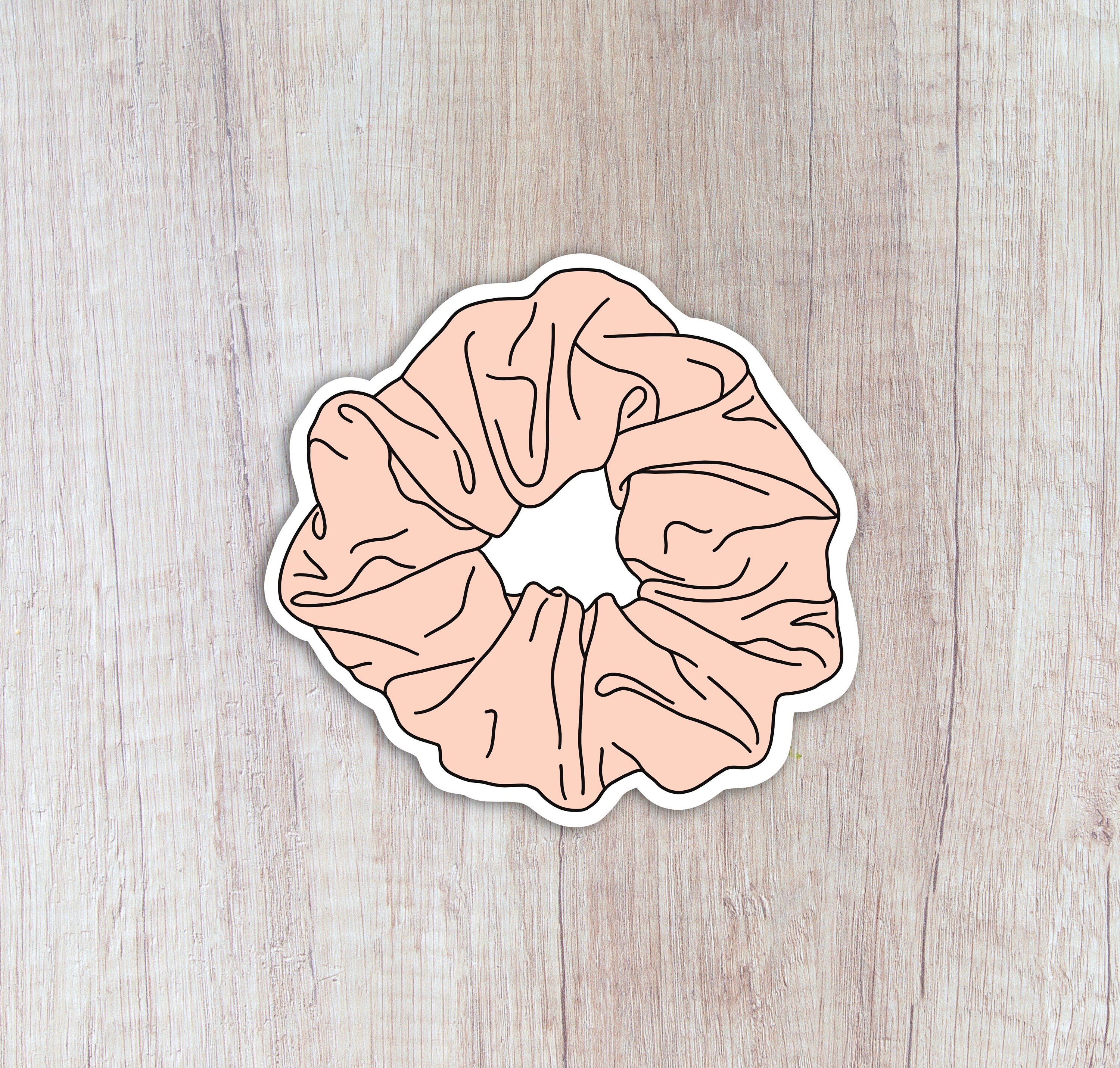 Scrunchie Sticker Vinyl Sticker for Water Bottle Laptop | Etsy