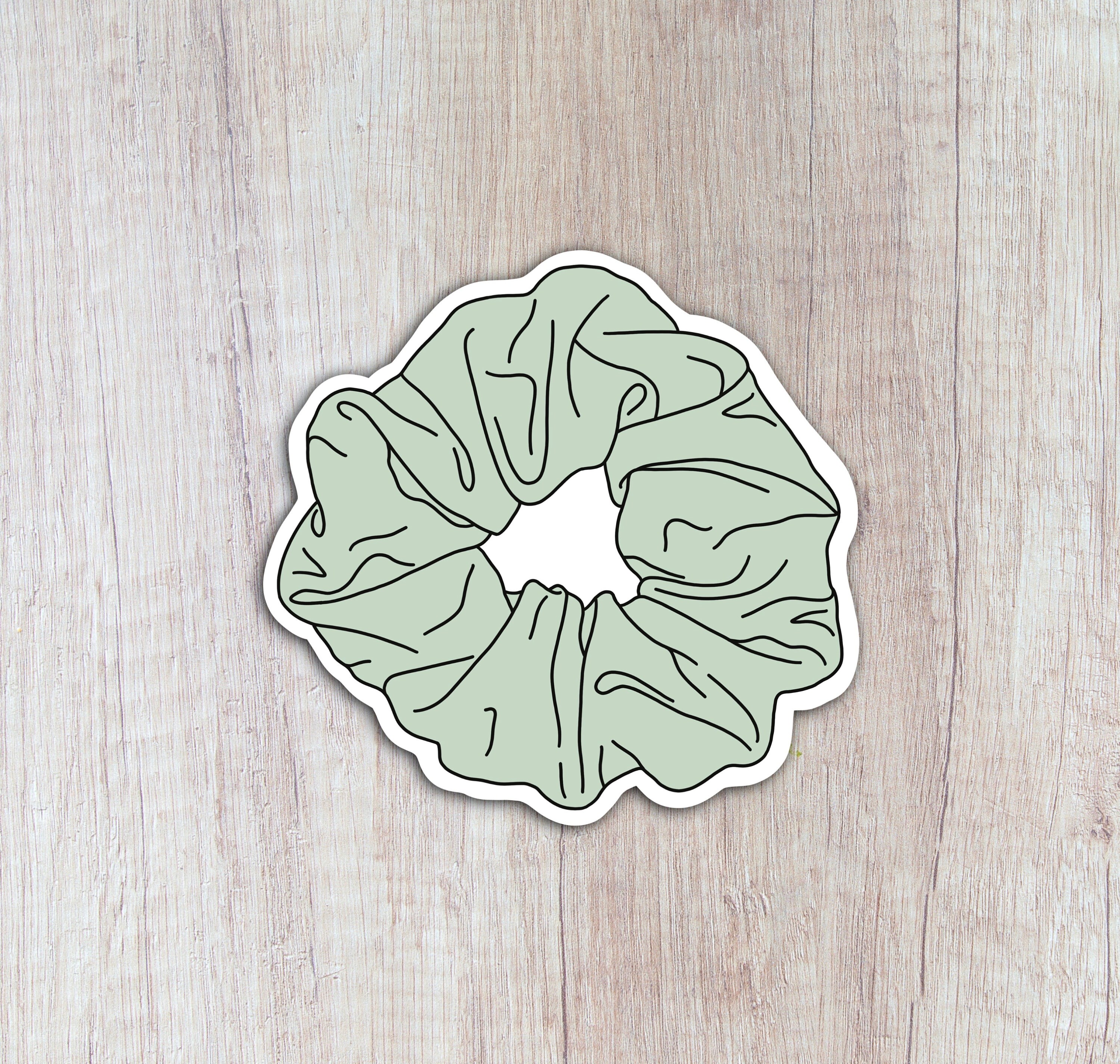 Scrunchie Sticker Vinyl Sticker for Water Bottle Laptop | Etsy