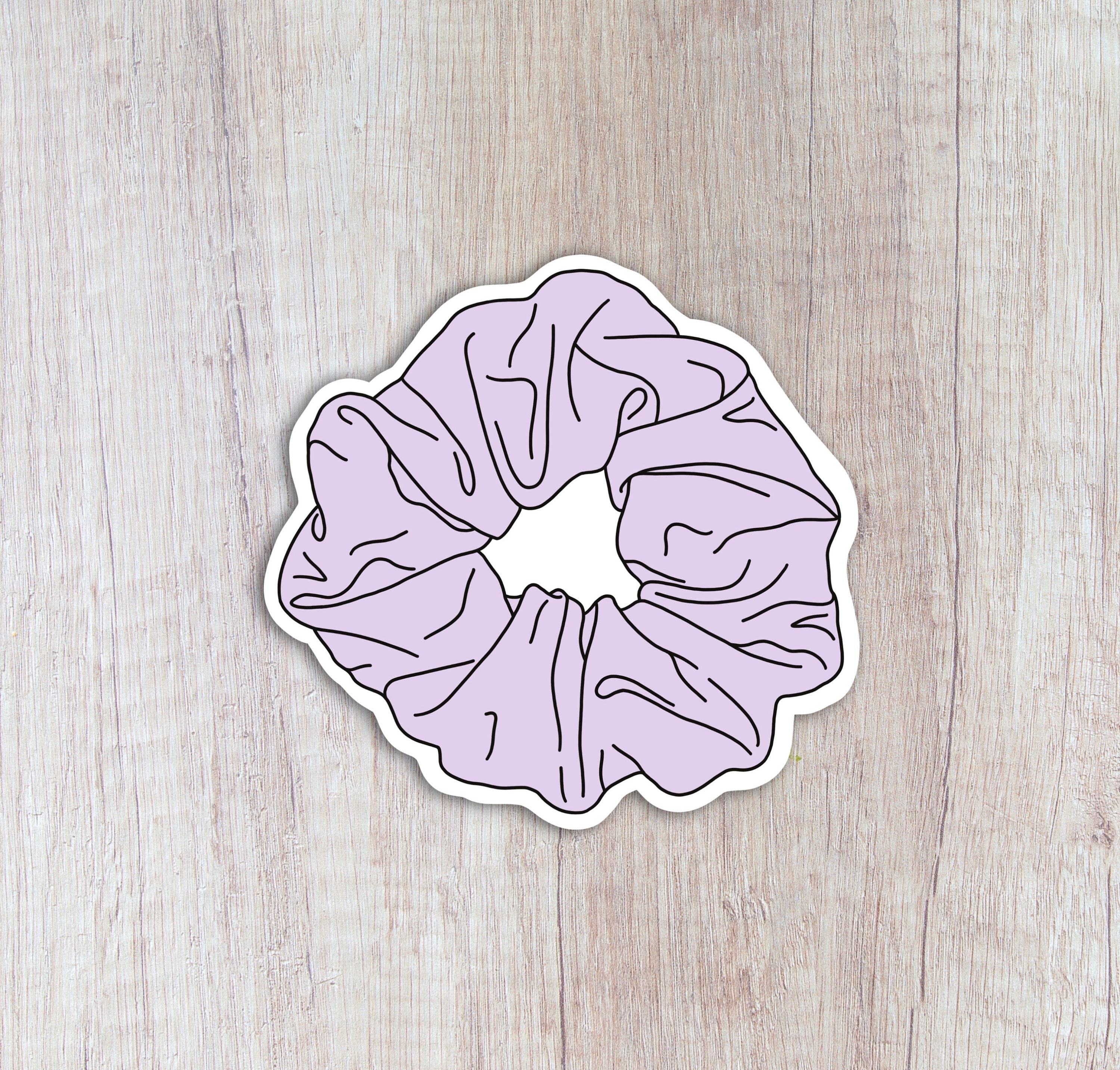 Scrunchie Sticker Vinyl Sticker for Water Bottle Laptop | Etsy