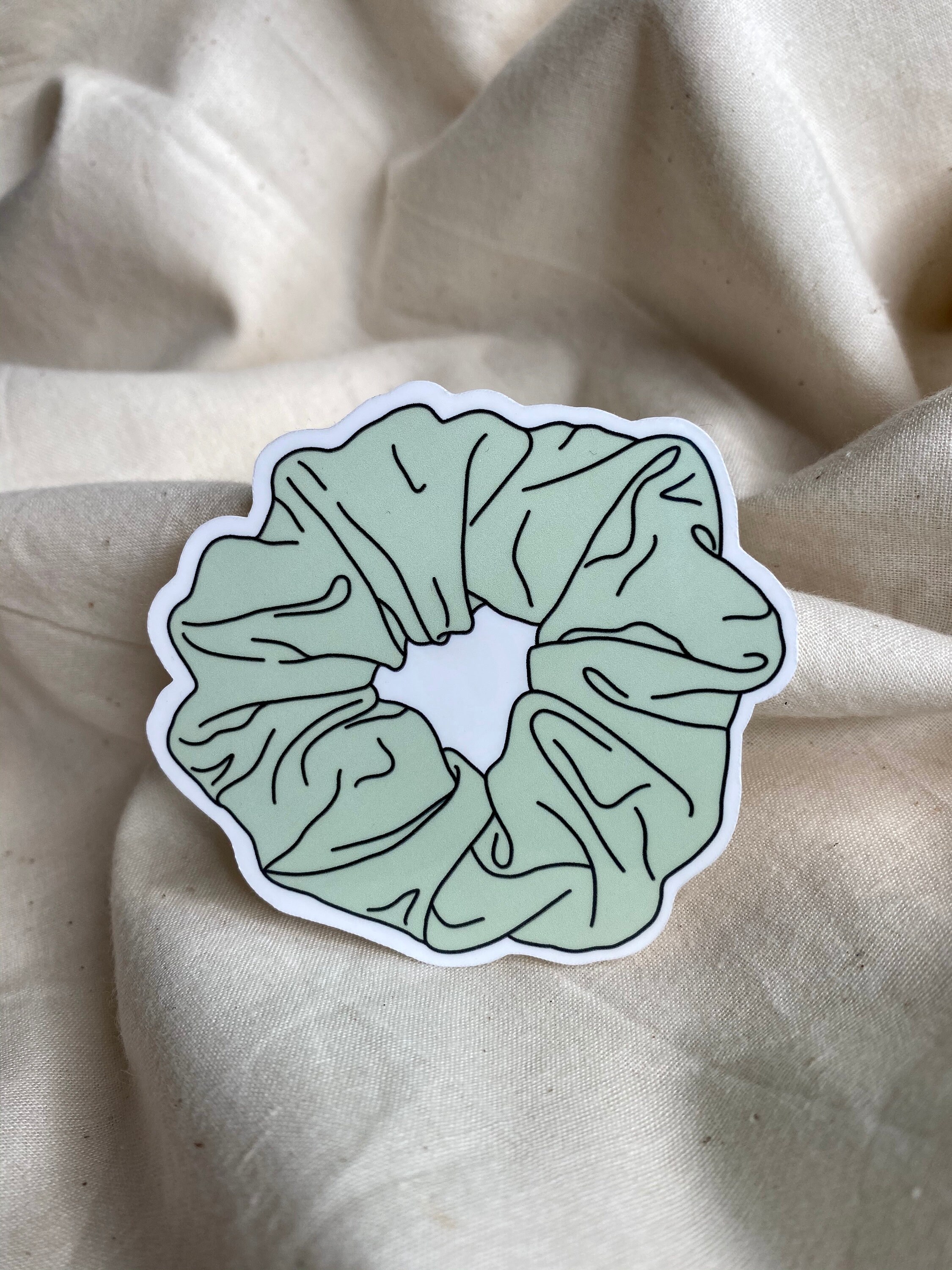 Scrunchie Sticker Vinyl Sticker for Water Bottle Laptop | Etsy
