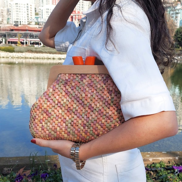Raffia Clutch - Etsy