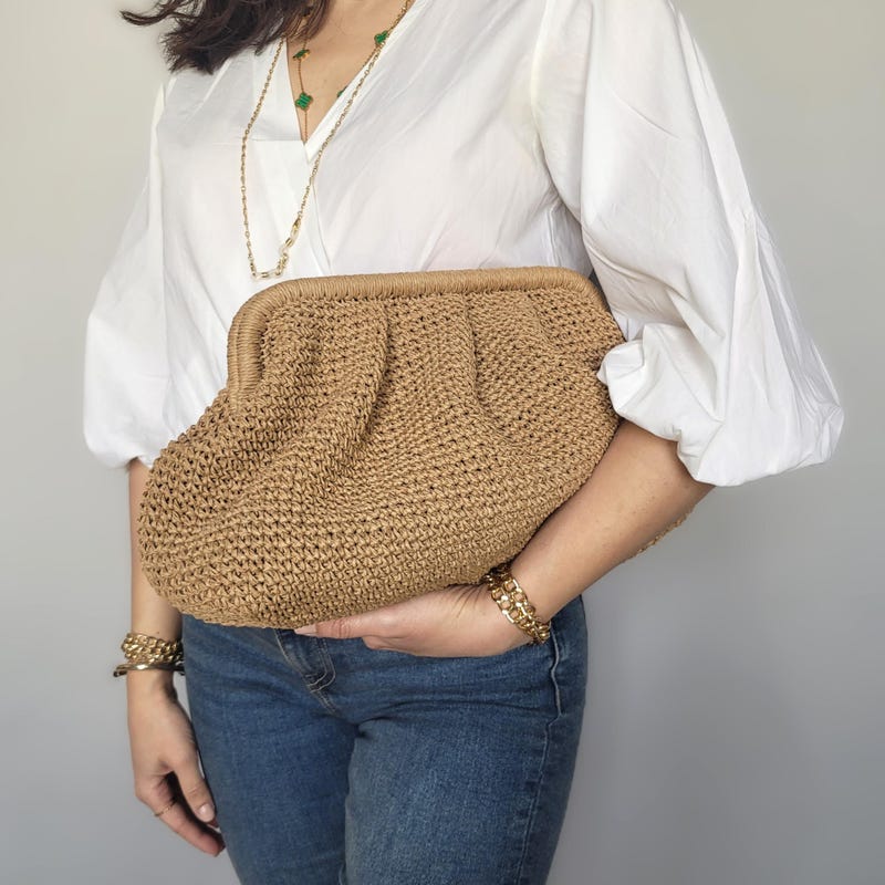 Raffia Clutch Natural - Etsy