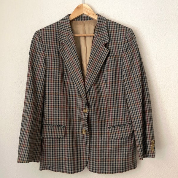 Checkered Blazer - Etsy