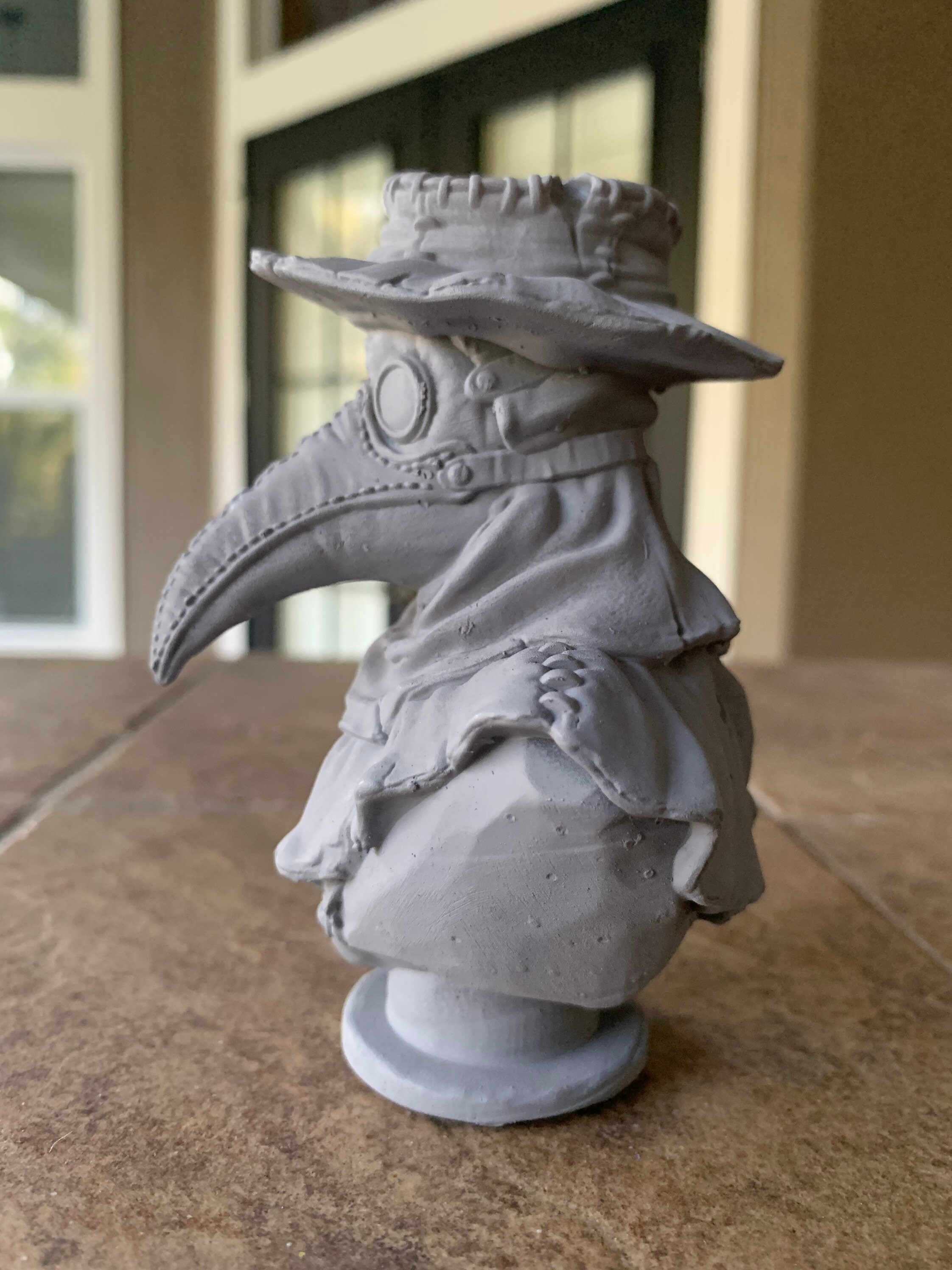 Plague Doctor Bust Printed in UV Resin and Primed 50mm 75mm | Etsy