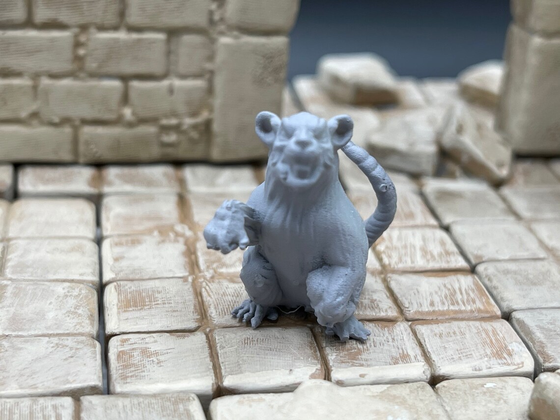 Giant Rat Miniatures for Rpg/tabletop Games dnd D&D - Etsy