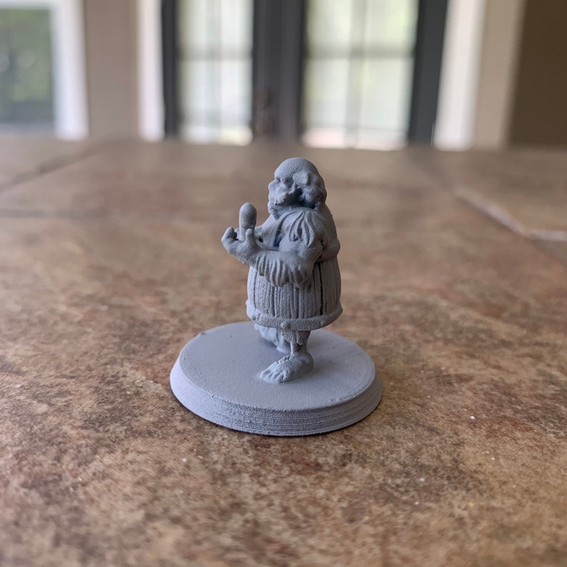 Hobbit/halfling Bartender in Barrel Miniature for Rpg/tabletop - Etsy