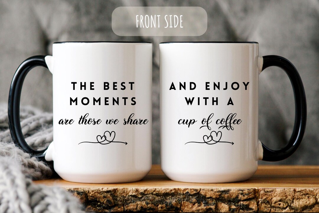 Custom Couple Coffee Mug Set, Personalized Mr Mrs Mug, Wedding Couple ...