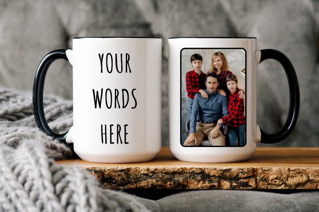 Personalized Family Photo Mug, Custom Family Coffee Mug, Personalized ...