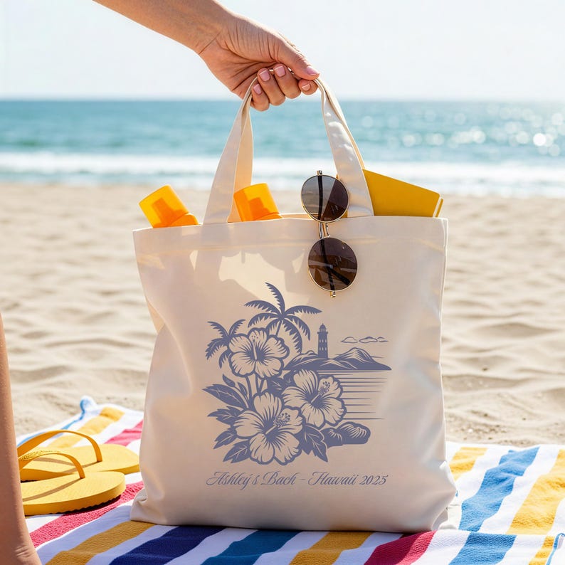 Custom Bachelorette Beach Tote Bags, Bachelorette Party Favors Bag ...