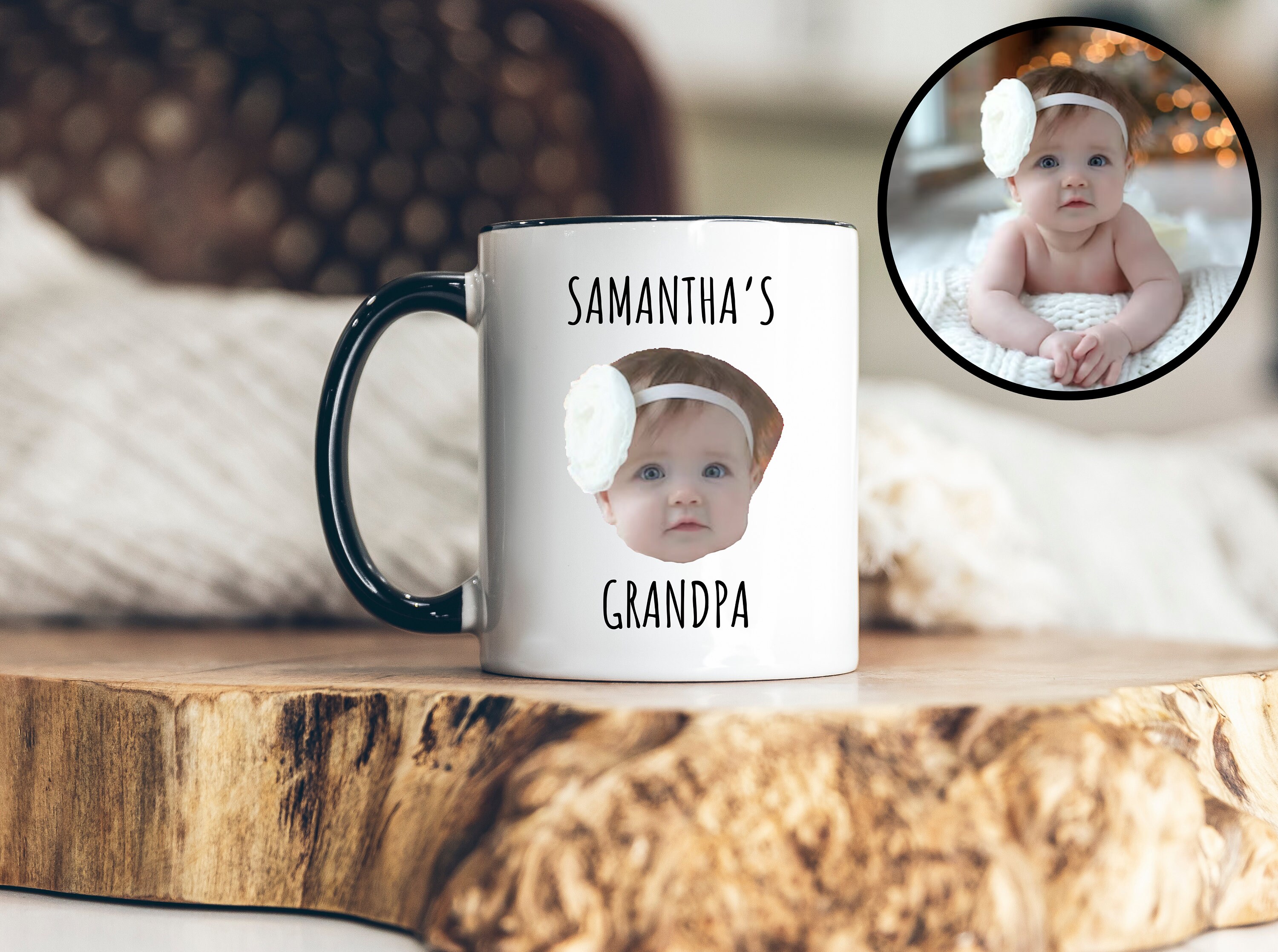 Custom Baby Photo Mug, Custom Baby Face Mug, Personalized Baby Mug ...