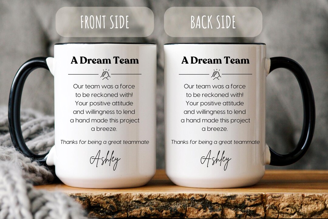Custom Team Coffee Mugs, Personalized Coworker Office Mug, Coworker ...