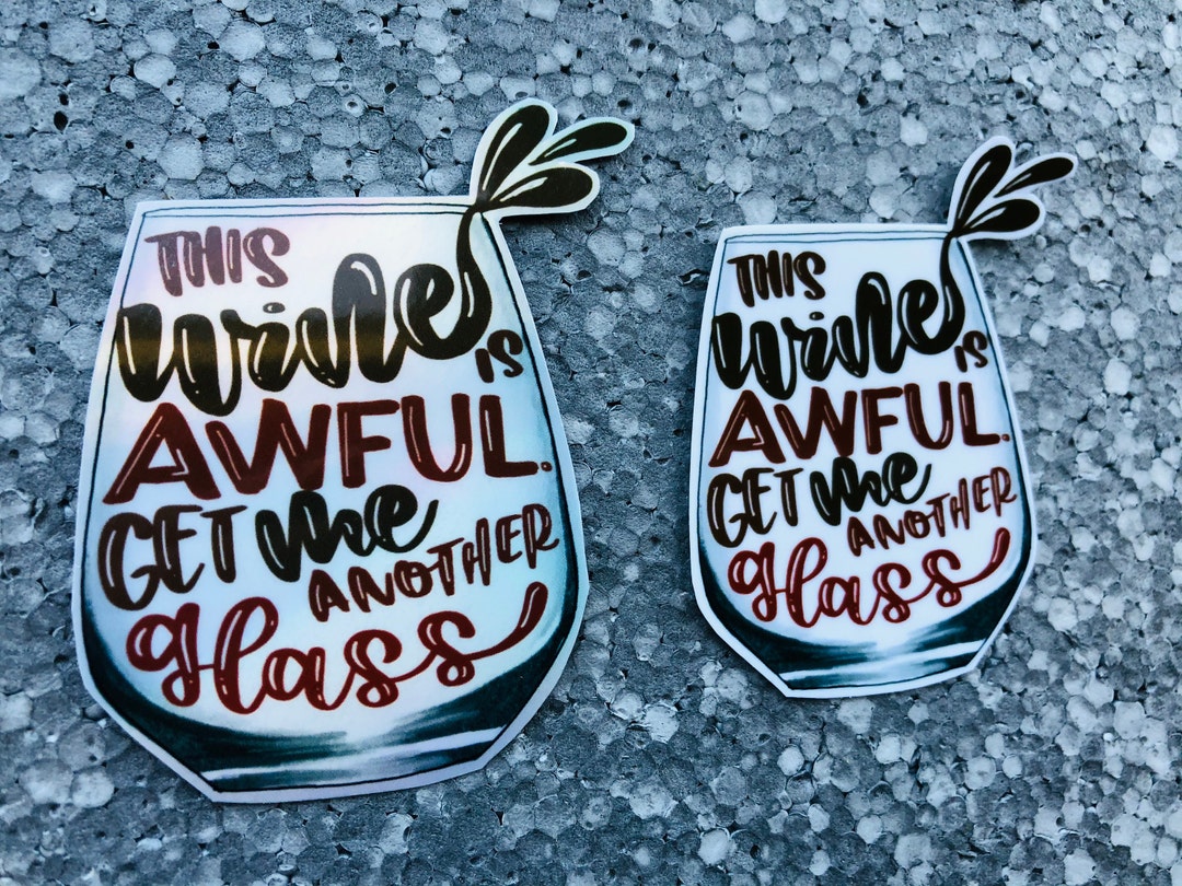 Moira Rose Wine Sticker, Schitt’s Creek Holographic or Clear Sticker - Etsy