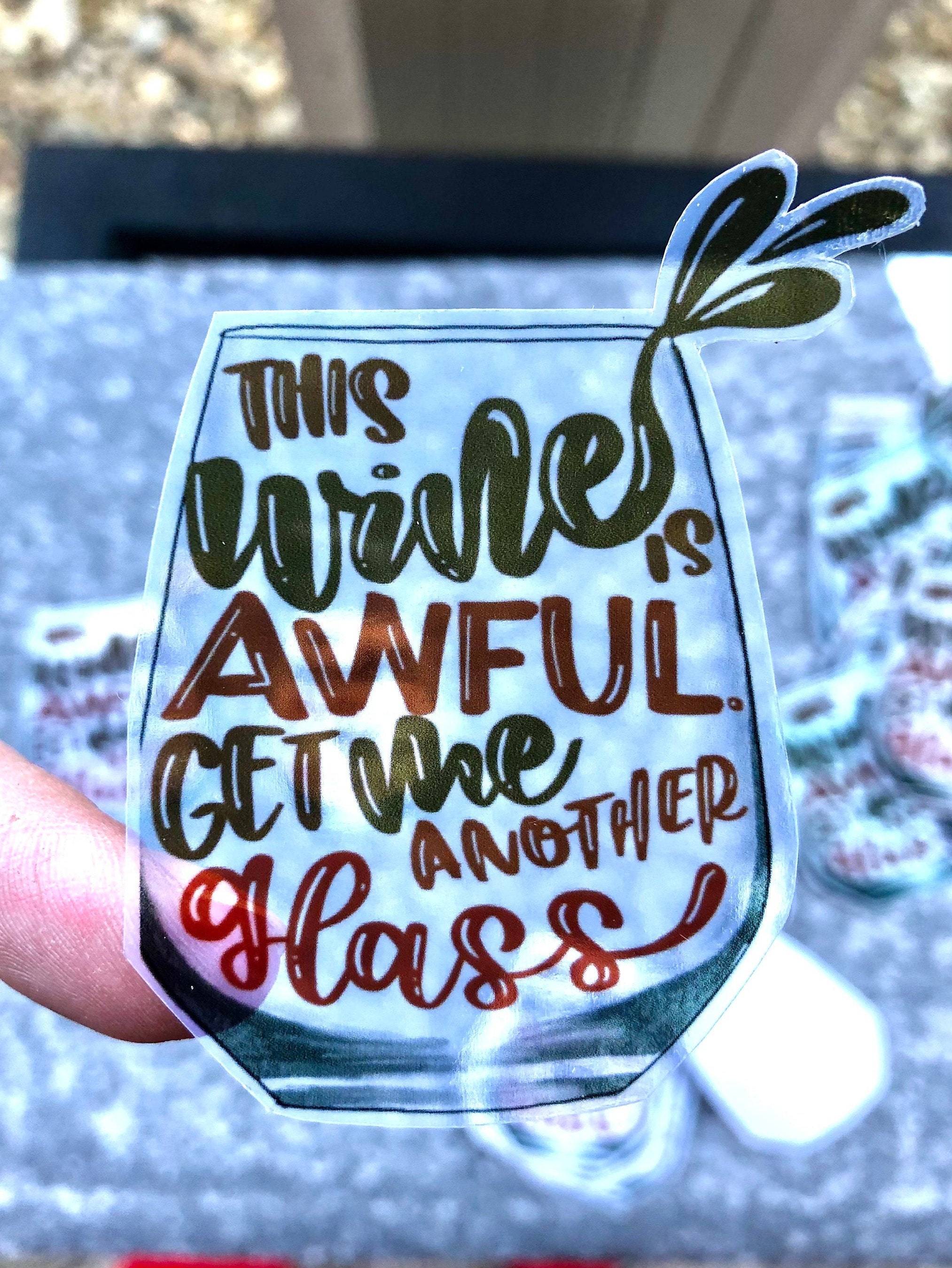 Moira Rose Wine Sticker Schitts Creek Holographic or Clear | Etsy