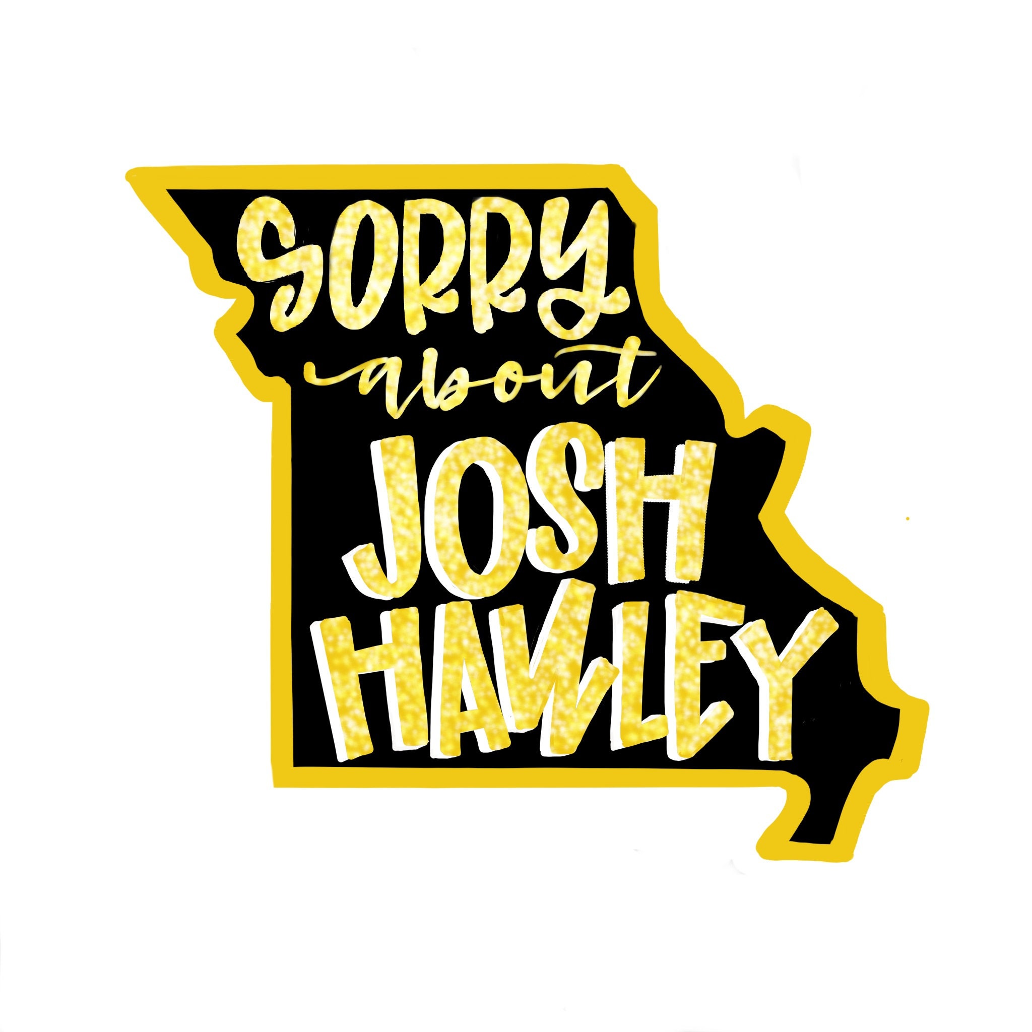 Missouri Josh Hawley Apology Sticker Senator Hawley Sucks - Etsy