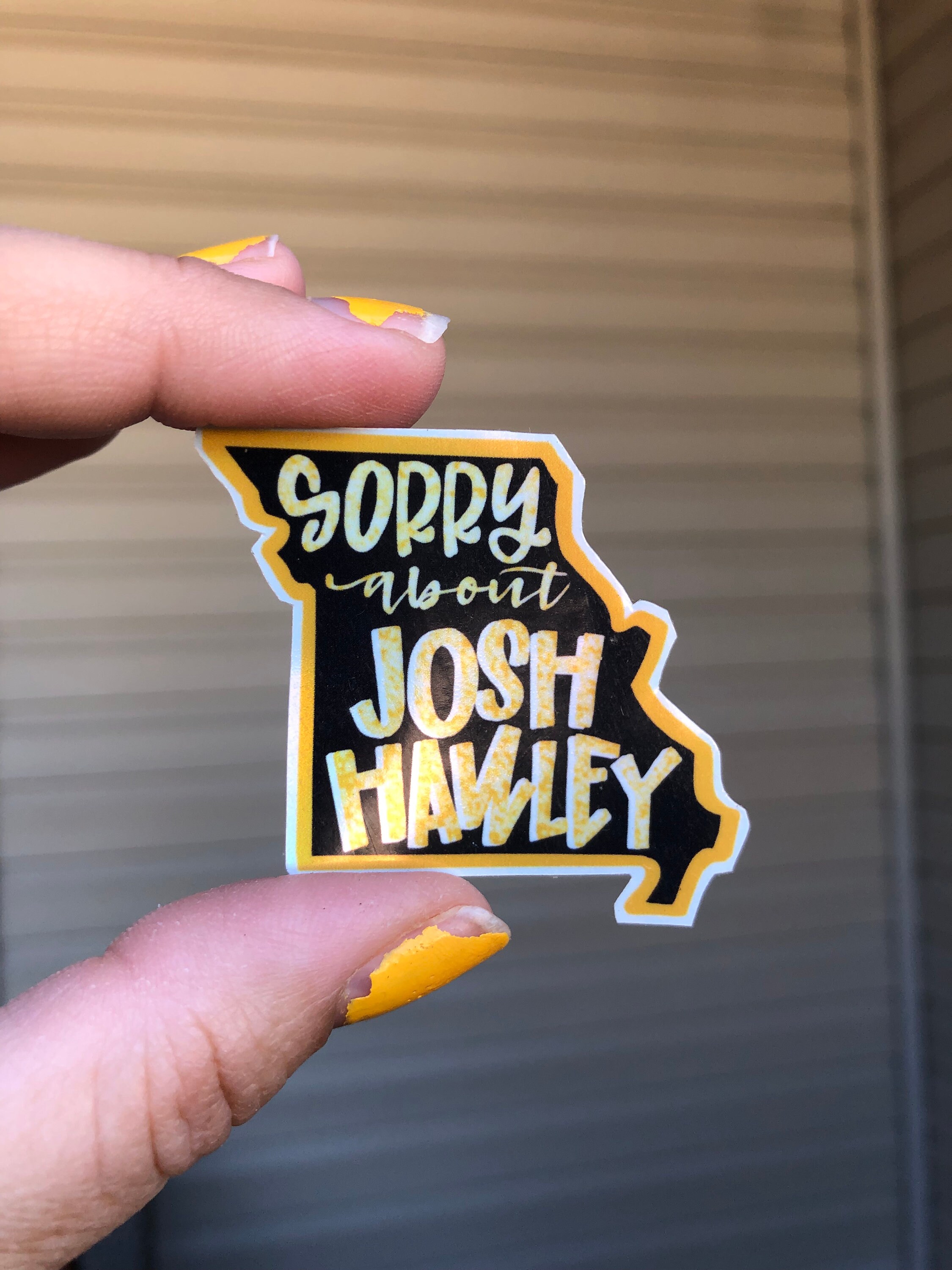 Missouri Josh Hawley Apology Sticker Senator Hawley Sucks - Etsy