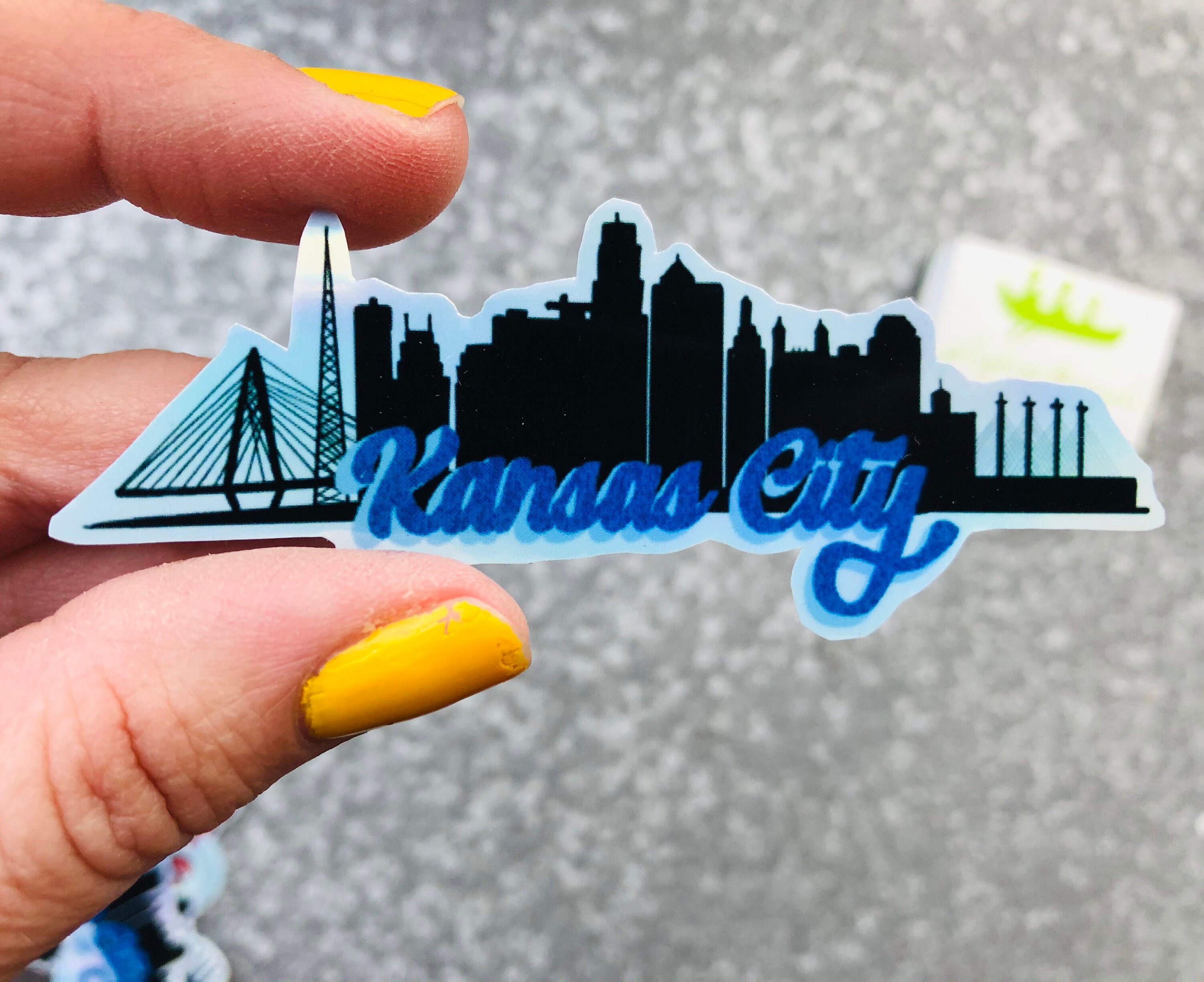 Kansas City Skyline Holographic Sticker KC Sticker KCMO | Etsy