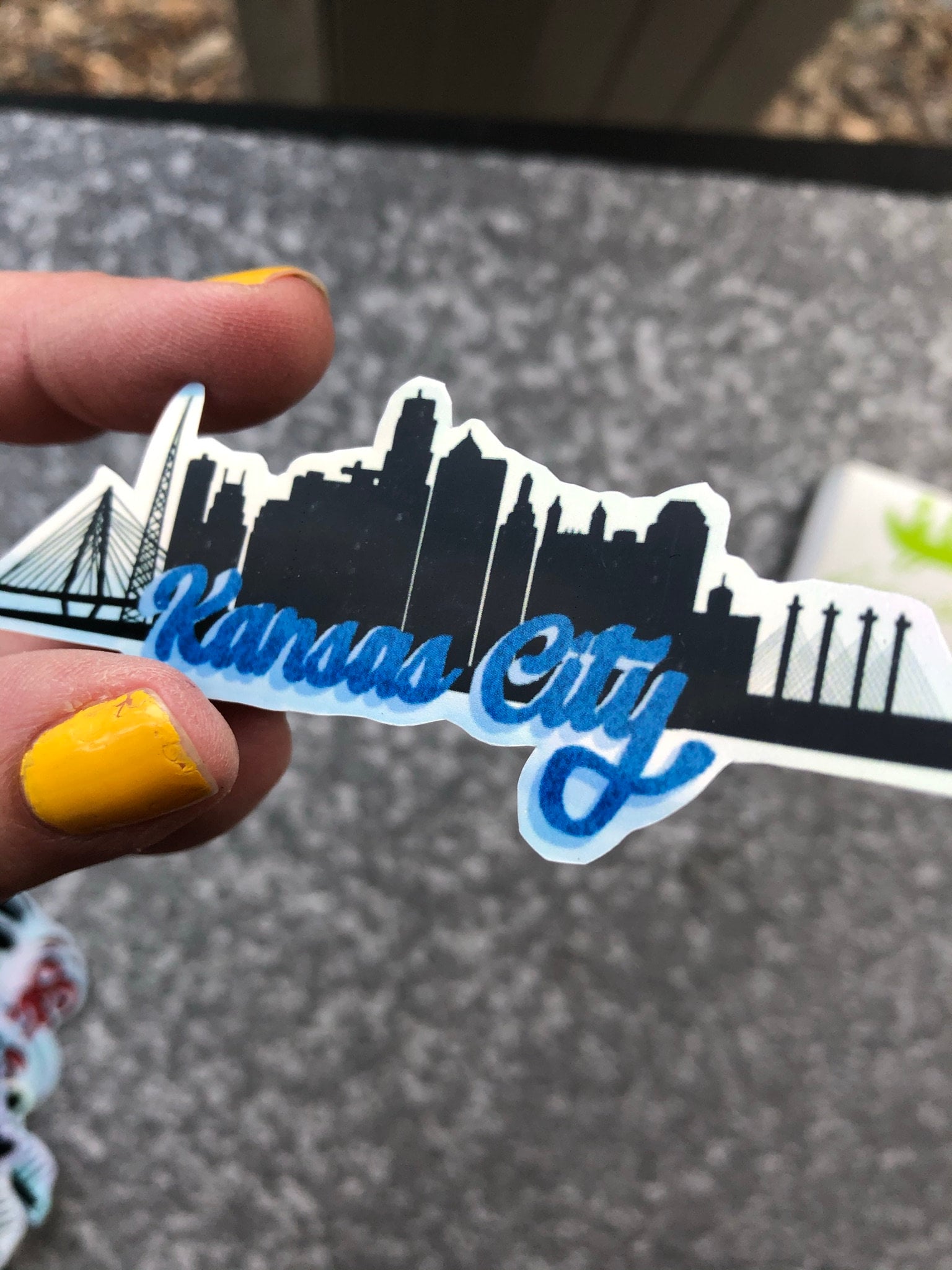 Kansas City Skyline Holographic Sticker KC Sticker KCMO | Etsy