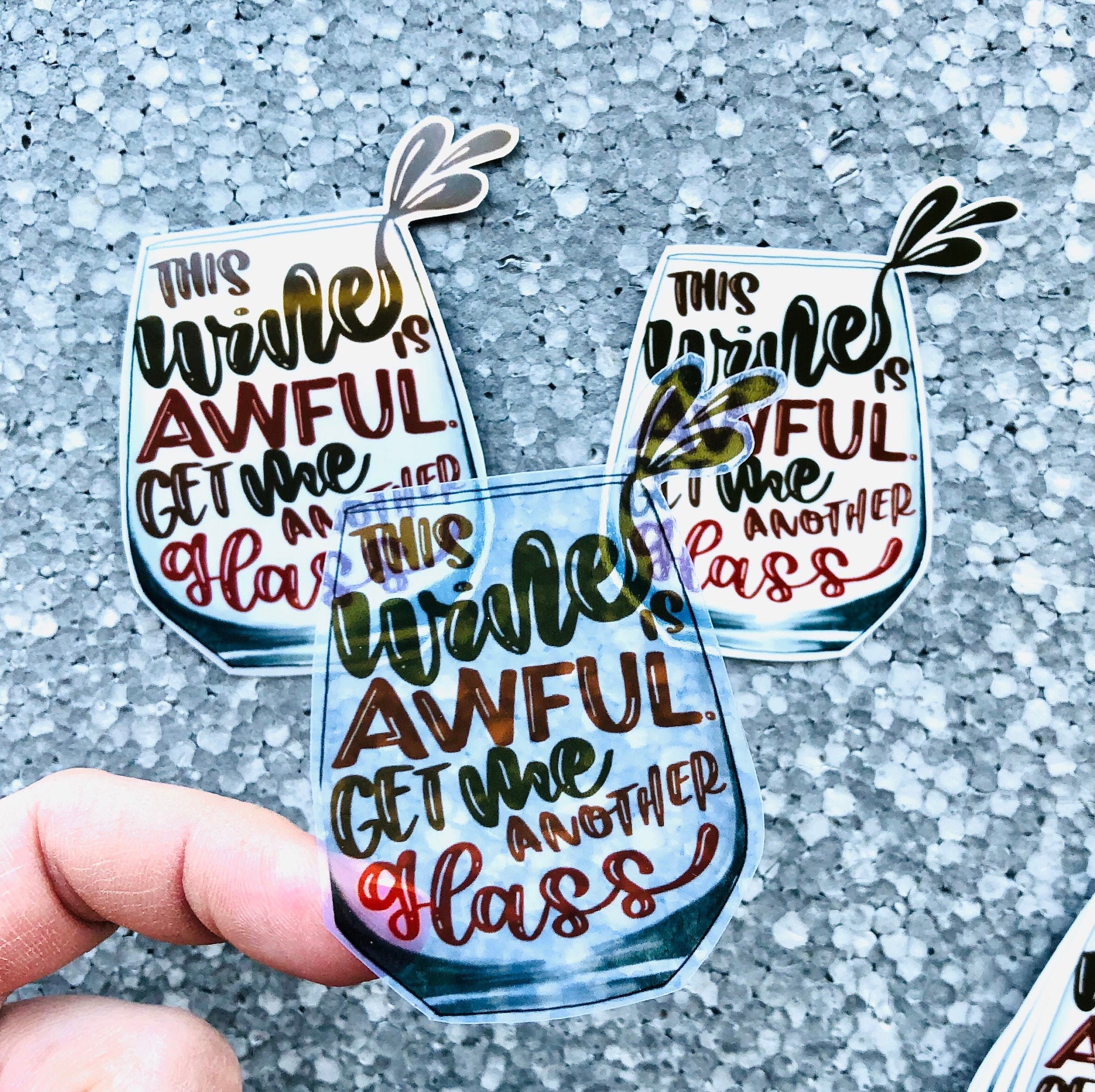 Moira Rose Wine Sticker Schitts Creek Holographic or Clear | Etsy