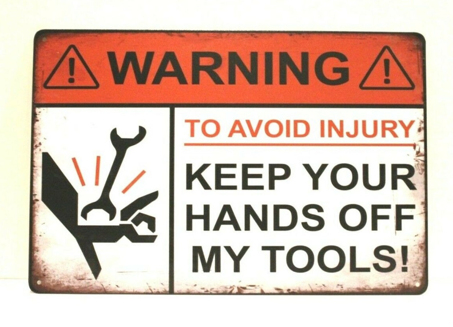 Warning Don't Touch My Tools Tin Sign Poster Tool Rules | Etsy