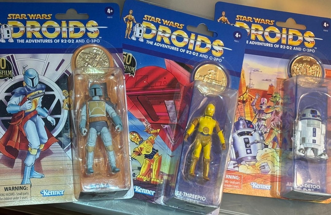 Star Wars Droids (complete Set) R2D2 C3P0 and Boba Fett (original ...