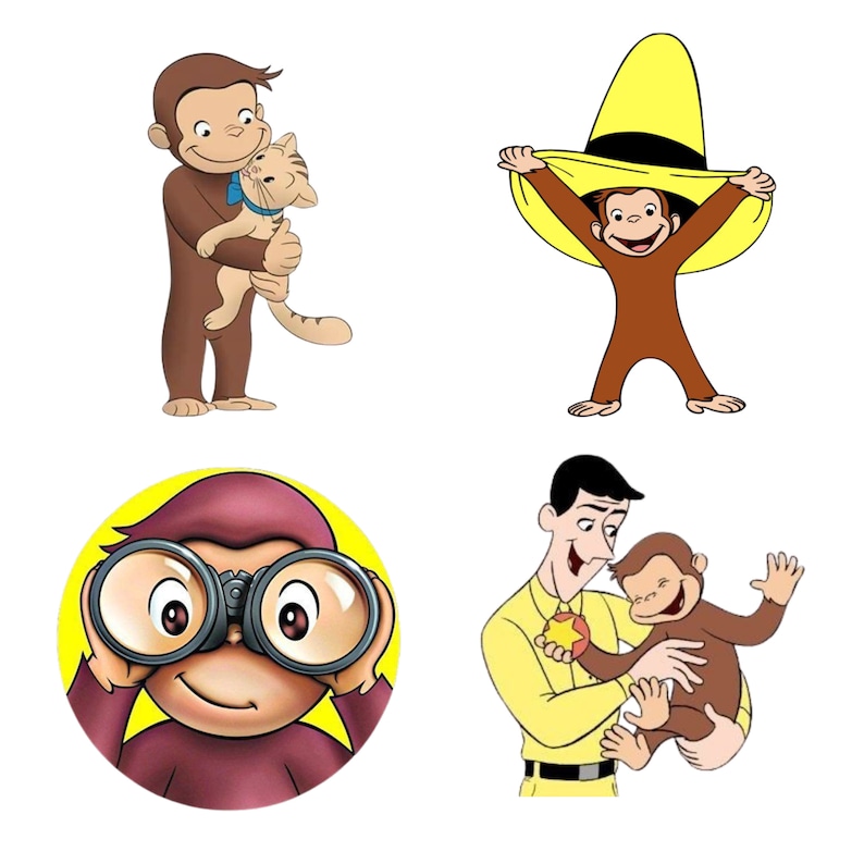 Curious George Character Images - Etsy