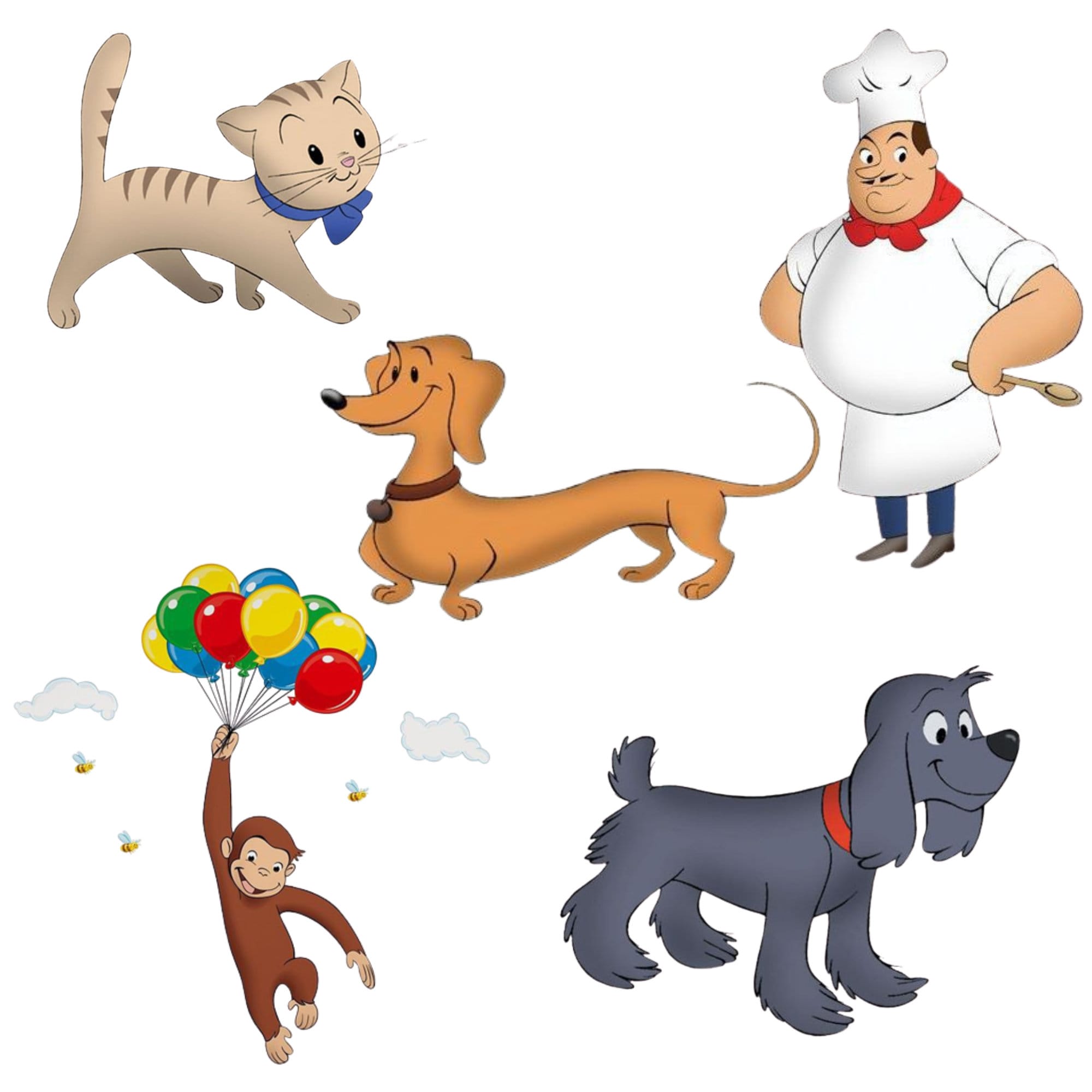 Curious George Character Images - Etsy