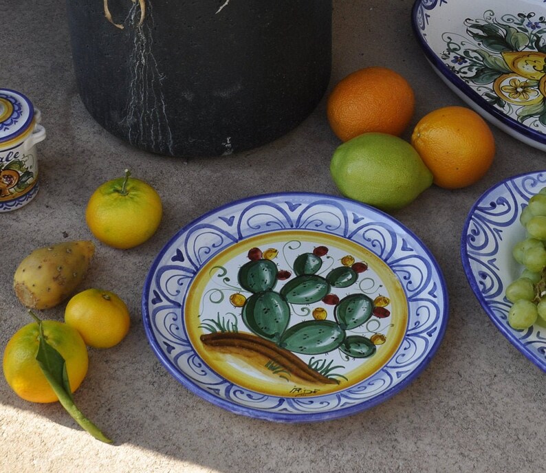 Ceramic Plate - Granada Pattern - Etsy