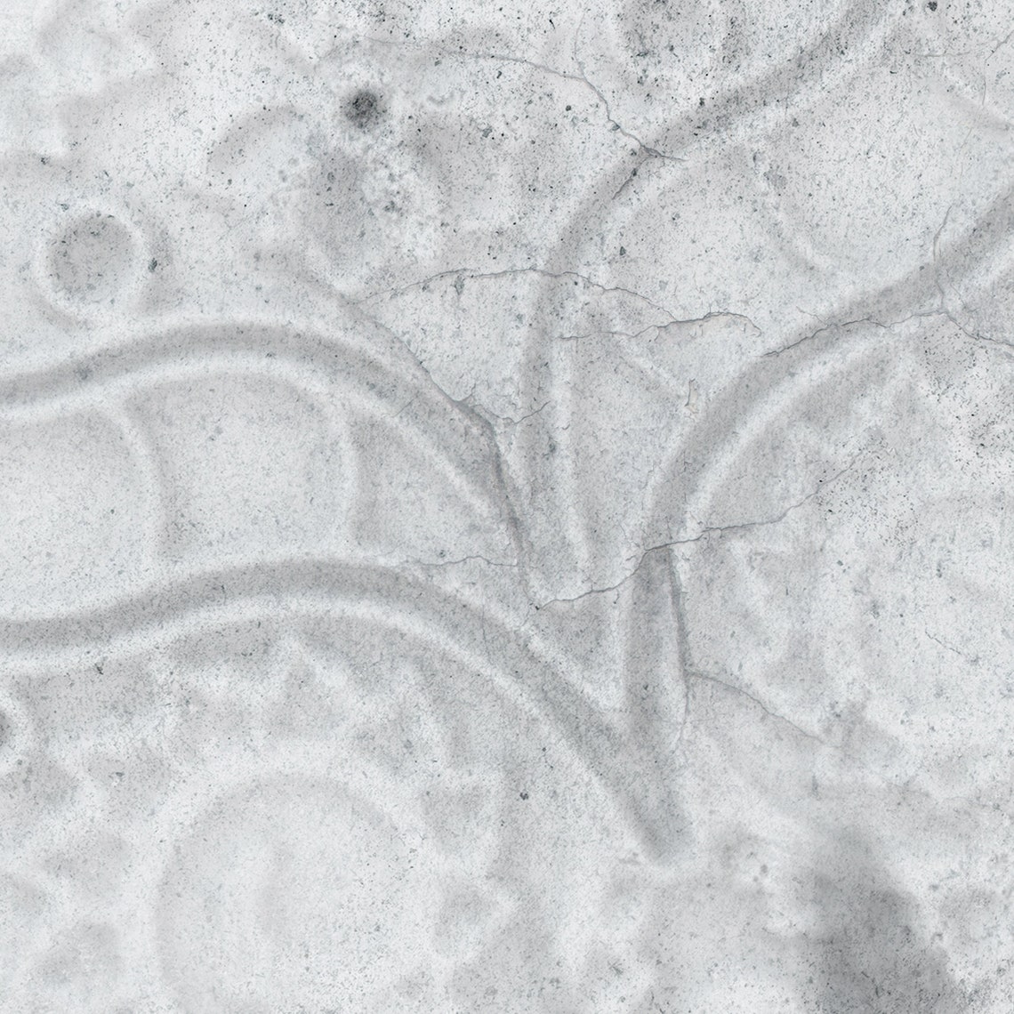 Mandala Wallpaper. Marble Mandala Mural in Gray Colour With | Etsy