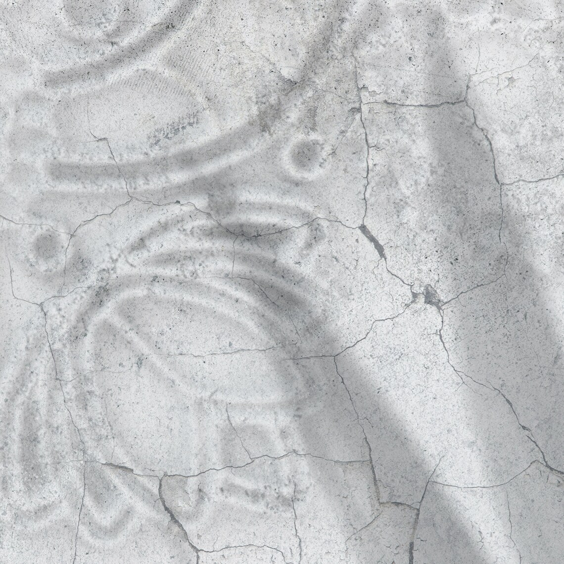 Mandala Wallpaper. Marble Mandala Mural in Gray Colour With | Etsy