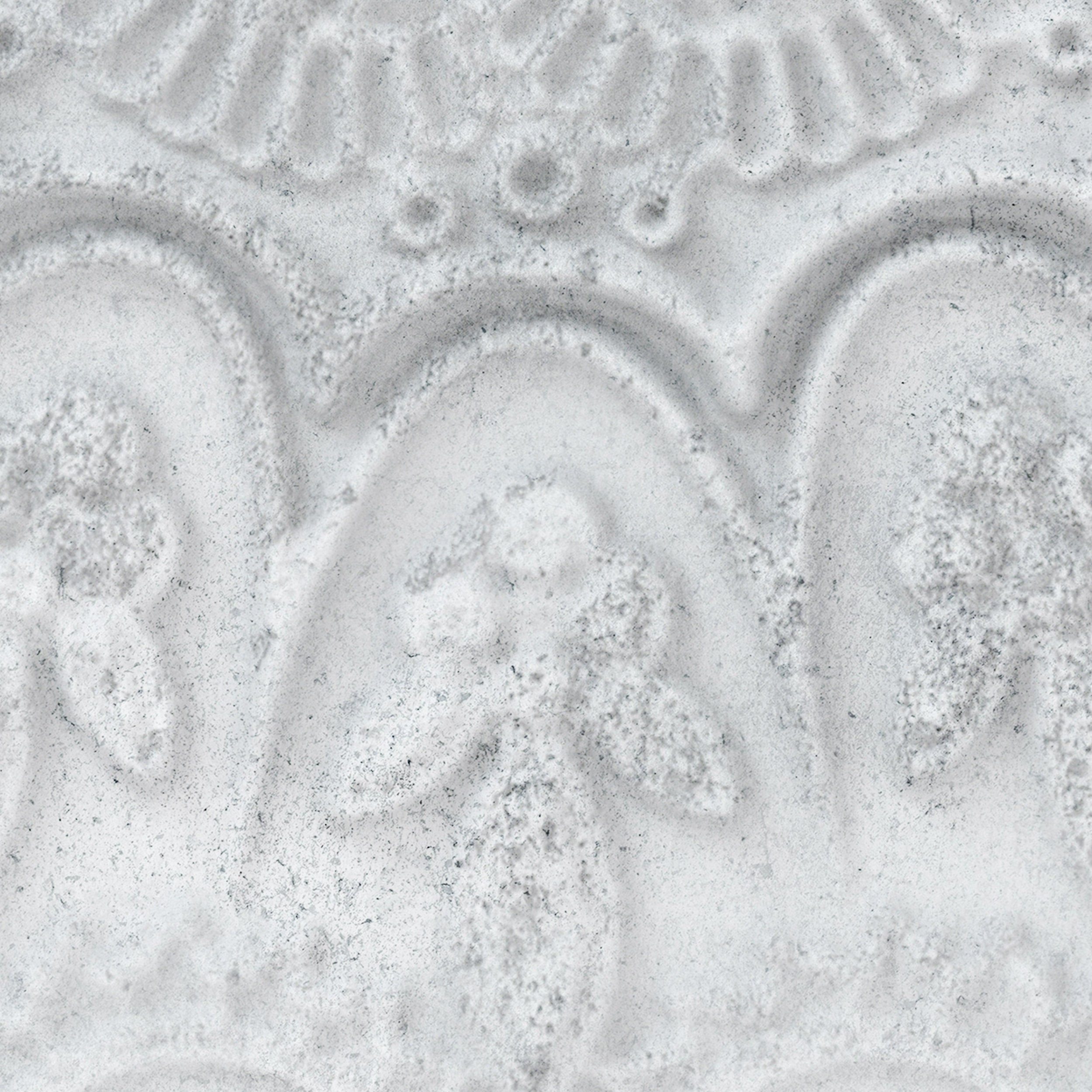 Mandala Wallpaper. Marble Mandala Mural in Gray Colour With - Etsy