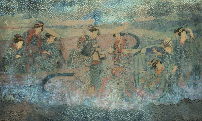 JAPANESE WALLPAPER Textured Wallpaper Wallpaper MURAL - Etsy