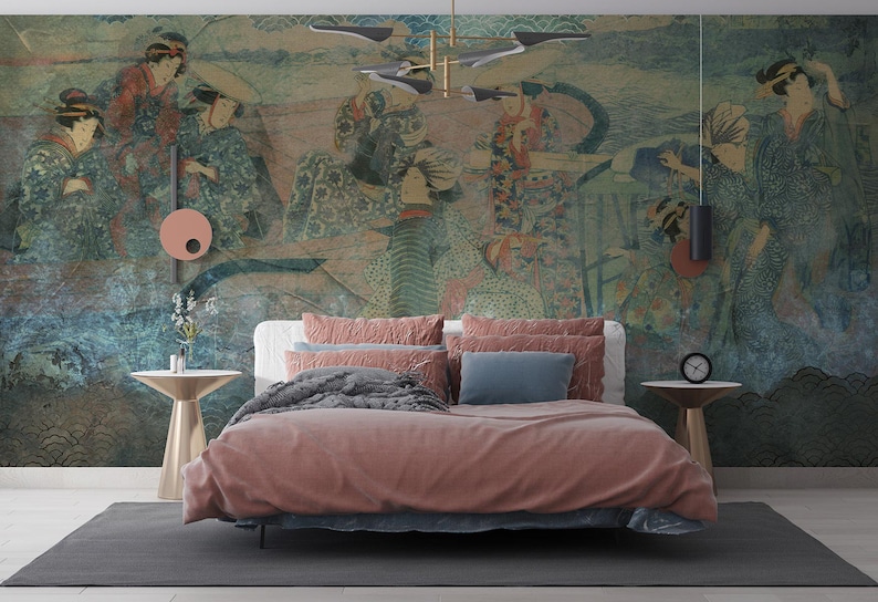 JAPANESE WALLPAPER Textured Wallpaper Wallpaper MURAL - Etsy
