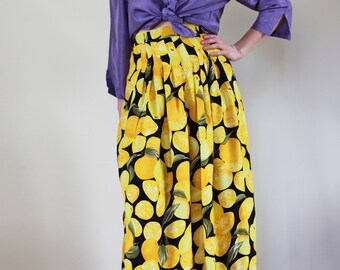 Lemon Midi Skirt - Etsy