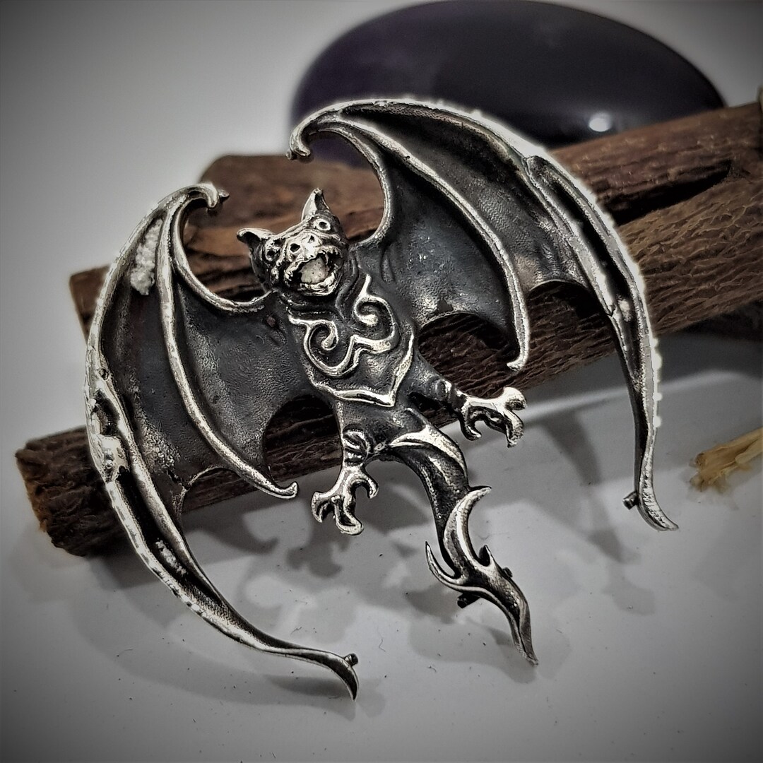 Hollywood Vampires Vampire Pendant.solid Sterling Silver 3D Pendant ...