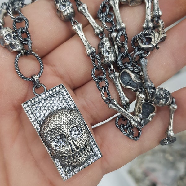 Skull Chain - Etsy