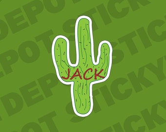 Cactus Jack Logo Sticker Travis Scott Sticker Jackboys Glossy Vinyl ...
