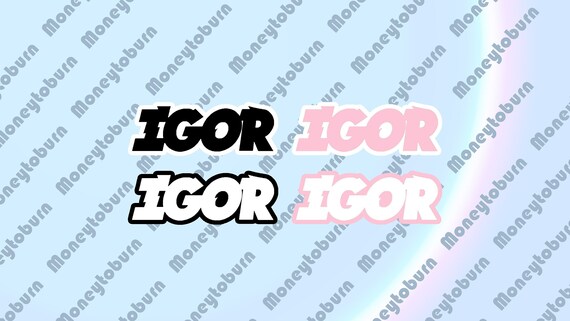 IGOR Sticker - Etsy