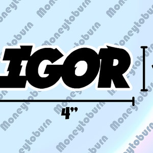 IGOR Sticker - Etsy