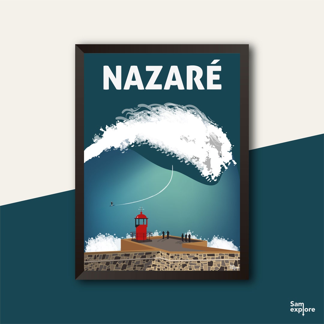 Affiche Nazaré - Etsy France