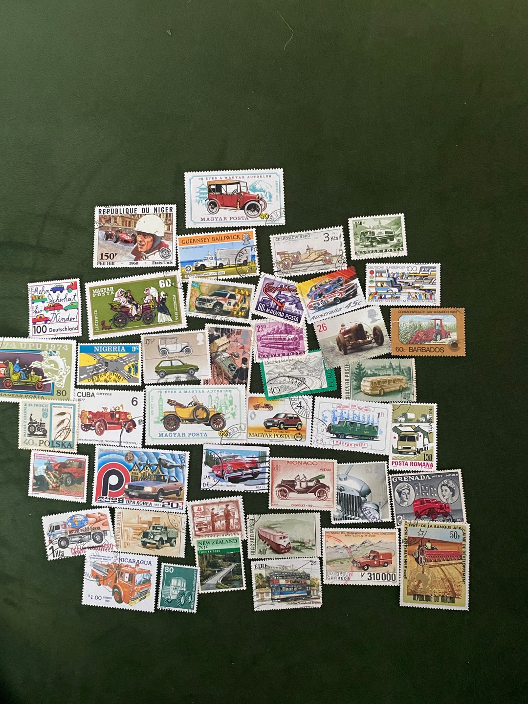 CARS/VANS Bumper Pack 50 Vintage Used Postage Stamps. Craft. Collect - Etsy